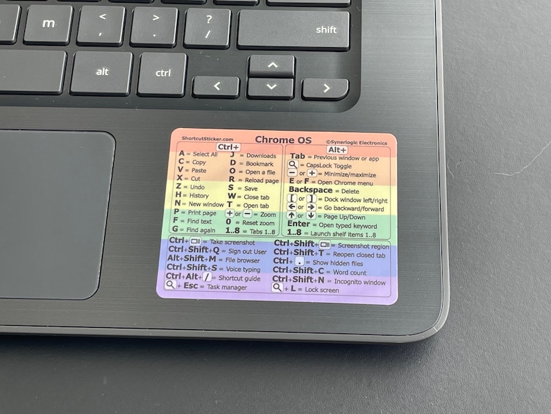 Chromebook Reference Keyboard Shortcuts Size 3x2.4 - Etsy