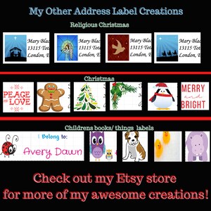 Religious Christmas Return Address Label Stickers - Etsy
