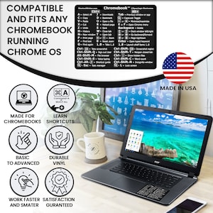 Chromebook Shortcut Sticker for Any Laptop With Chrome OS High Quality ...