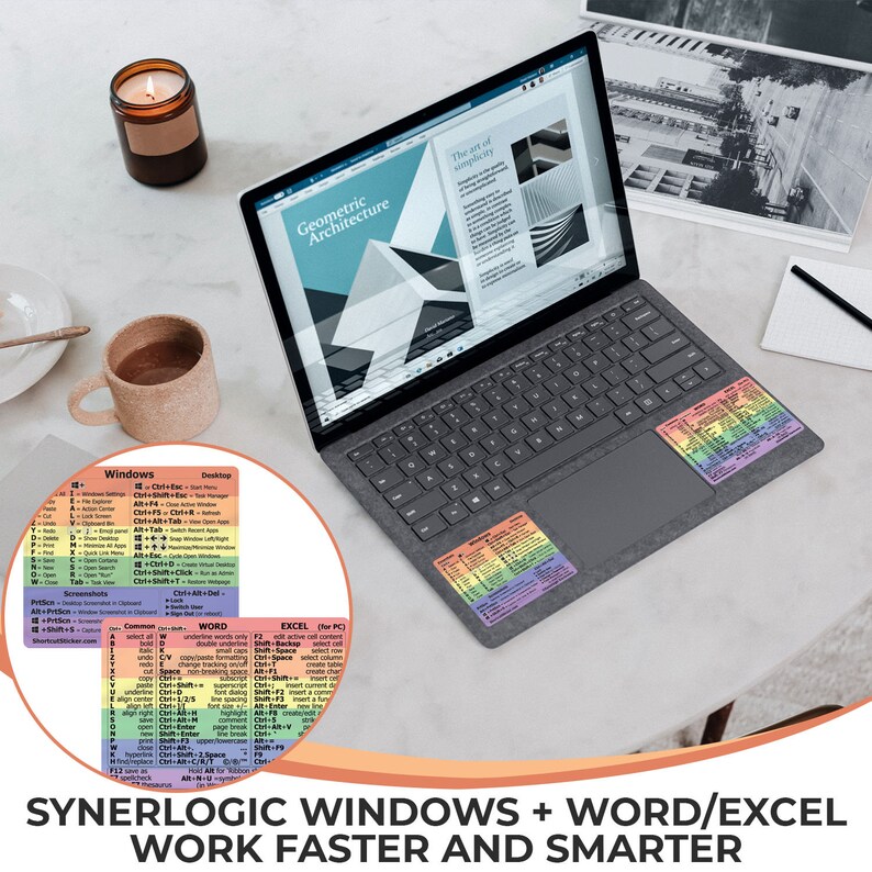 Windowsword/excel for PC Keyboard Shortcut Stickers - Etsy