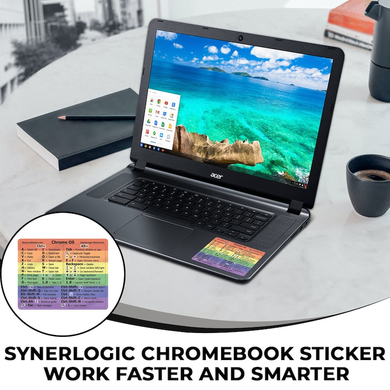 Chromebook Shortcut Sticker for Any Laptop With Chrome OS High - Etsy