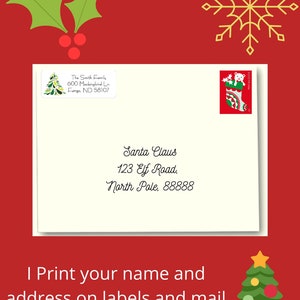 Holiday Return Address Labels - Etsy