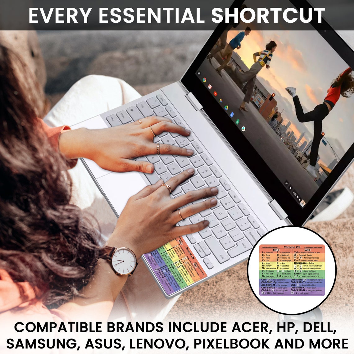 Chromebook Reference Keyboard Shortcuts Size 3x2.4 - Etsy