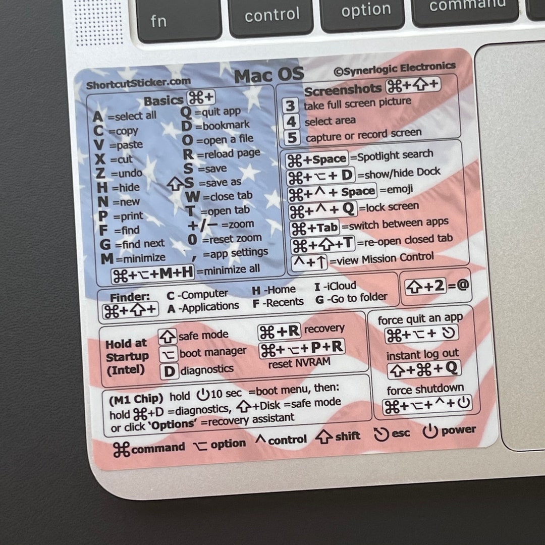 Mac OS Ventura/monterey/big Sur/catalina/etc Reference Keyboard ...