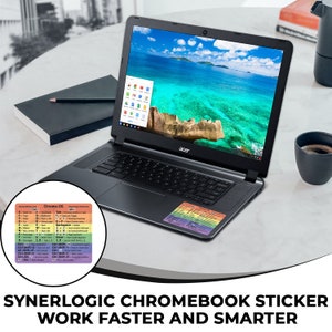 Chromebook Reference Keyboard Shortcuts Size 3"x2.4" Fits Any Chrome OS ...