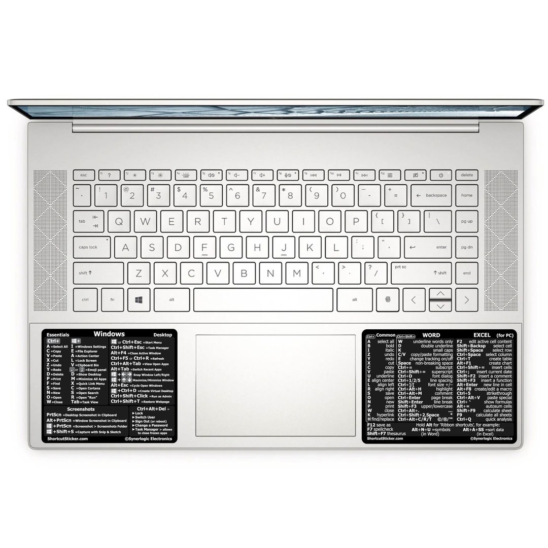 Windows+word/excel (for PC) Keyboard Shortcut Stickers - No-residue ...
