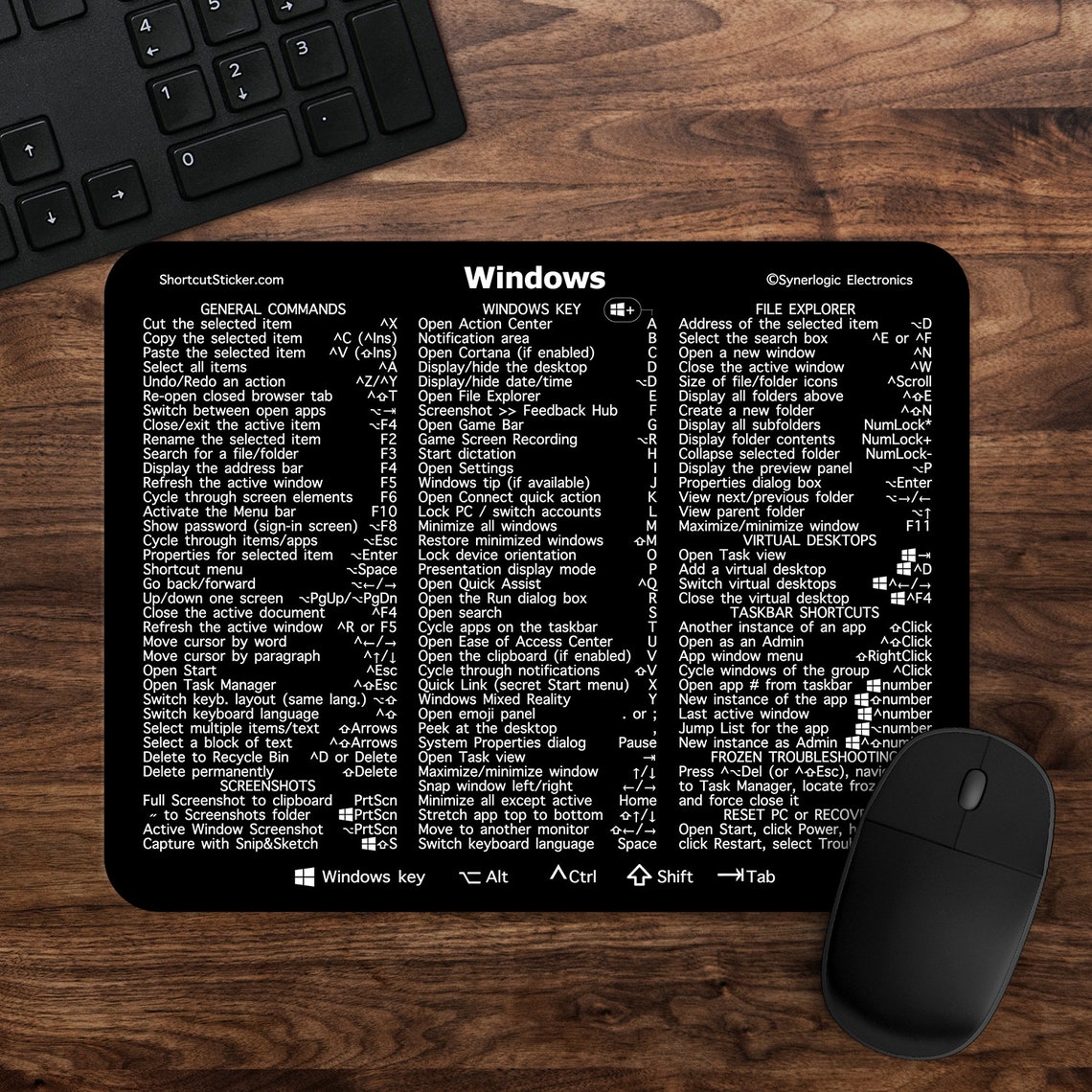 The Ultimate Windows 11 and 10 Keyboard Shortcut Mouse Pad. - Etsy