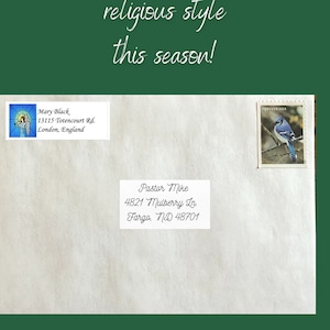 Religious Christmas Return Address Label Stickers - Etsy