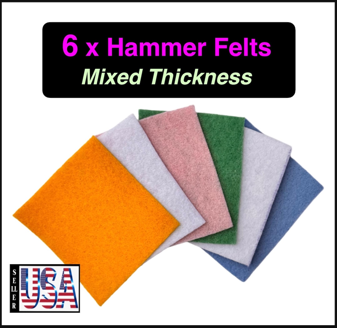 Santoor Hammer Felt Mezrab, Mixed Thickness, (6 Pieces) - Etsy