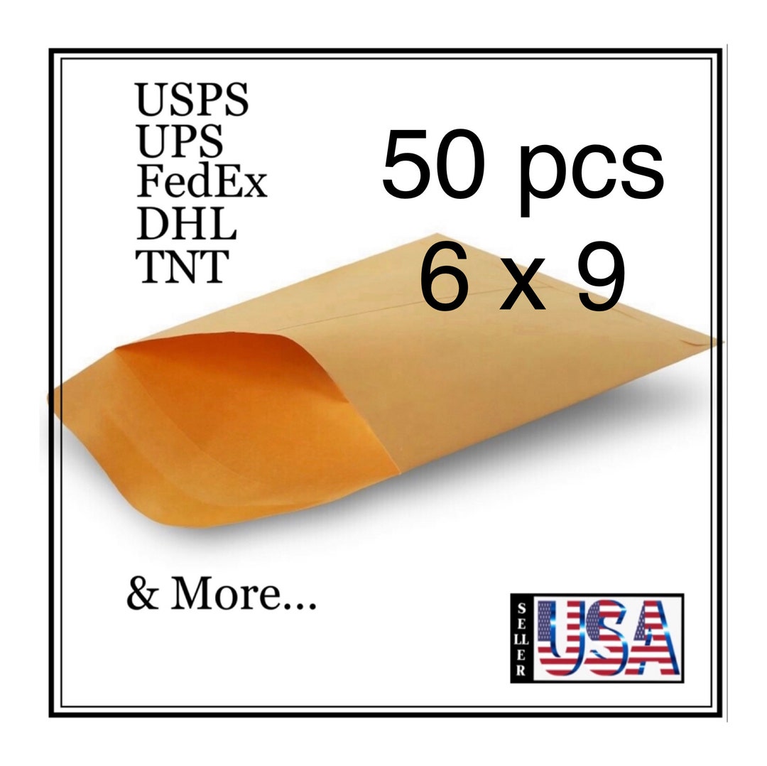 50, Mailer Envelope Shipping Bag, Catalog Manila Letter Card, Kraft ...