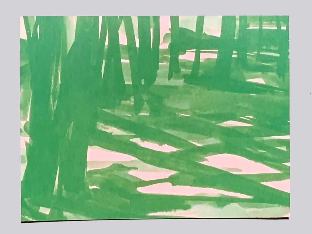 Watercolor Forest Note Cards, Greenery Landscape, Set of 10 - Etsy