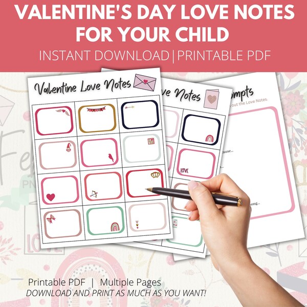 Printable Love Note - Etsy