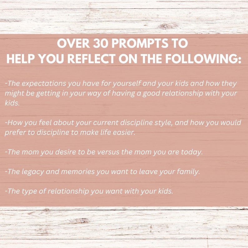 Printable Mom Journal Prompts, Parenting Journal Prompts, Journal ...