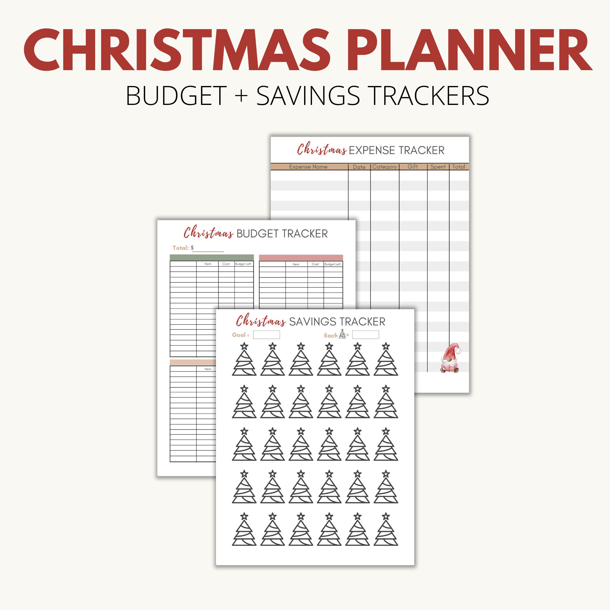CHRISTMAS PLANNER Printable|printable Holiday Planner|xmas Planner ...