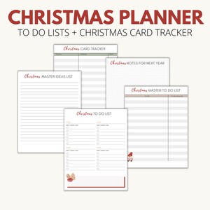 CHRISTMAS PLANNER Printable|printable Holiday Planner|xmas Planner ...