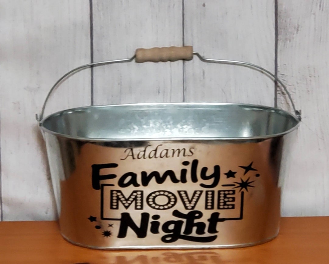 Family Movie Night Bucket - Etsy