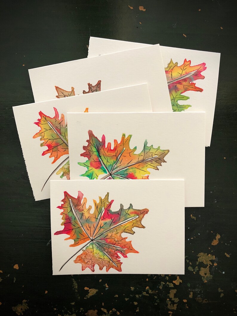 Fall Leaf Stationery - Etsy