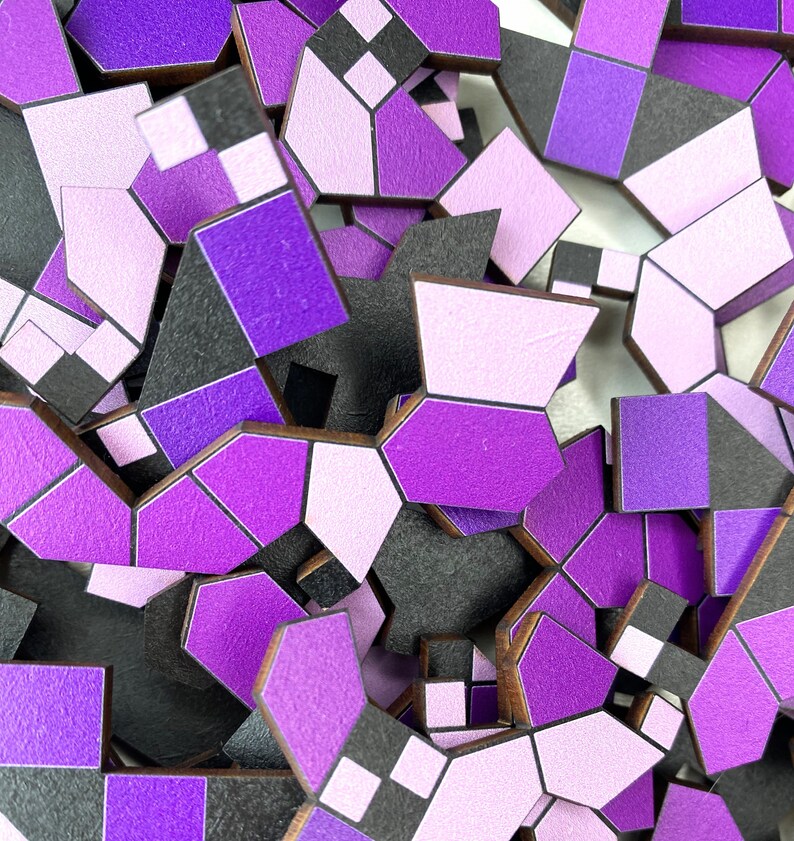 Wooden Puzzle Optical Illusion, Complex Large Puzzle, Board Game ...