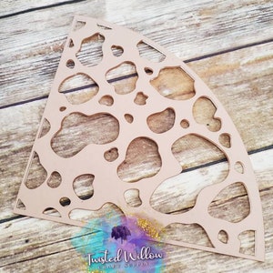 Cow Print T-shirt Sleeve Bleaching Stencil, Shirt Bleach Stencil, Cow ...
