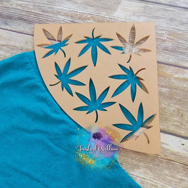 Marijuana Stencil - Etsy