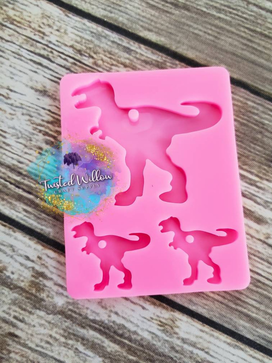 T-rex Family Keychain Mold, Mamasaurus With Mini T-rex Keychain Mold ...