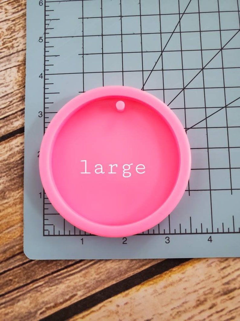 Circle Silicone Keychain Mold, Circle Resin Mold, Circle Epoxy Mold ...