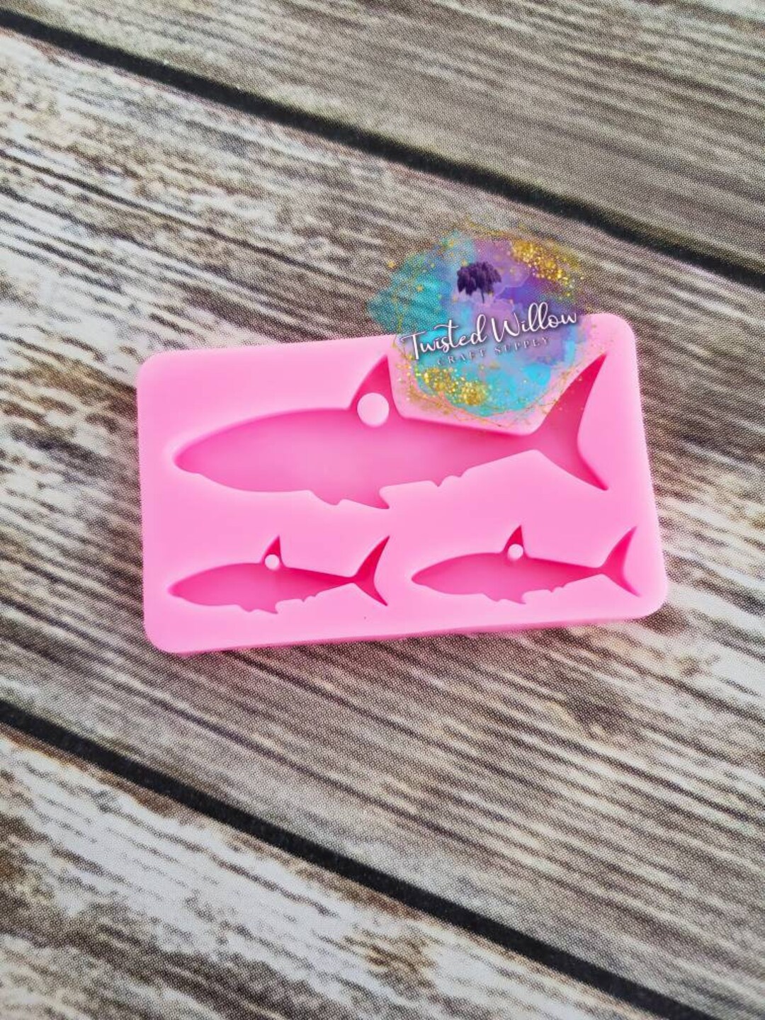 Shark Family Keychain Mold, Mama Shark With Mini Sharks Keychain Mold ...