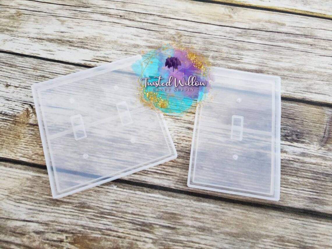 Set of 2 Flip Light Switch Cover Silicone Mold, Light Switch Cover Mold ...