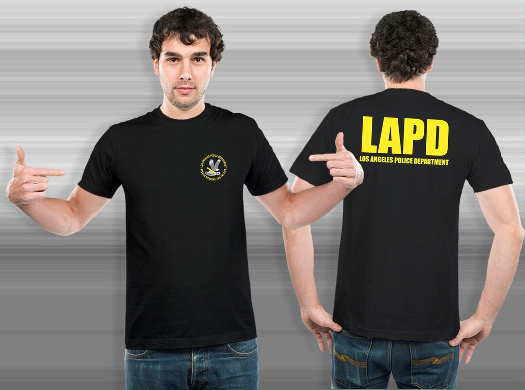LAPD Los Angeles Police - Custom Men's Back and Front T-shirt S-3xl - Etsy