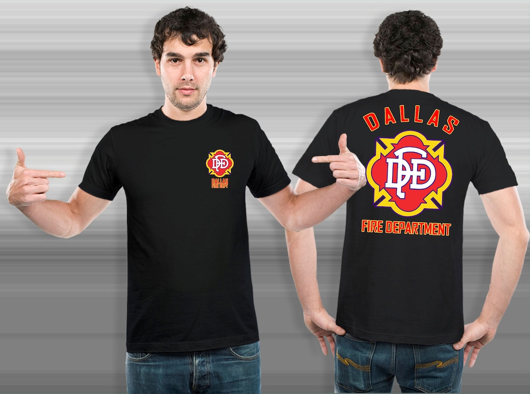 New Dallas Firefighter Fire Department Rare Firearm Logo T-shirt S-3xl ...