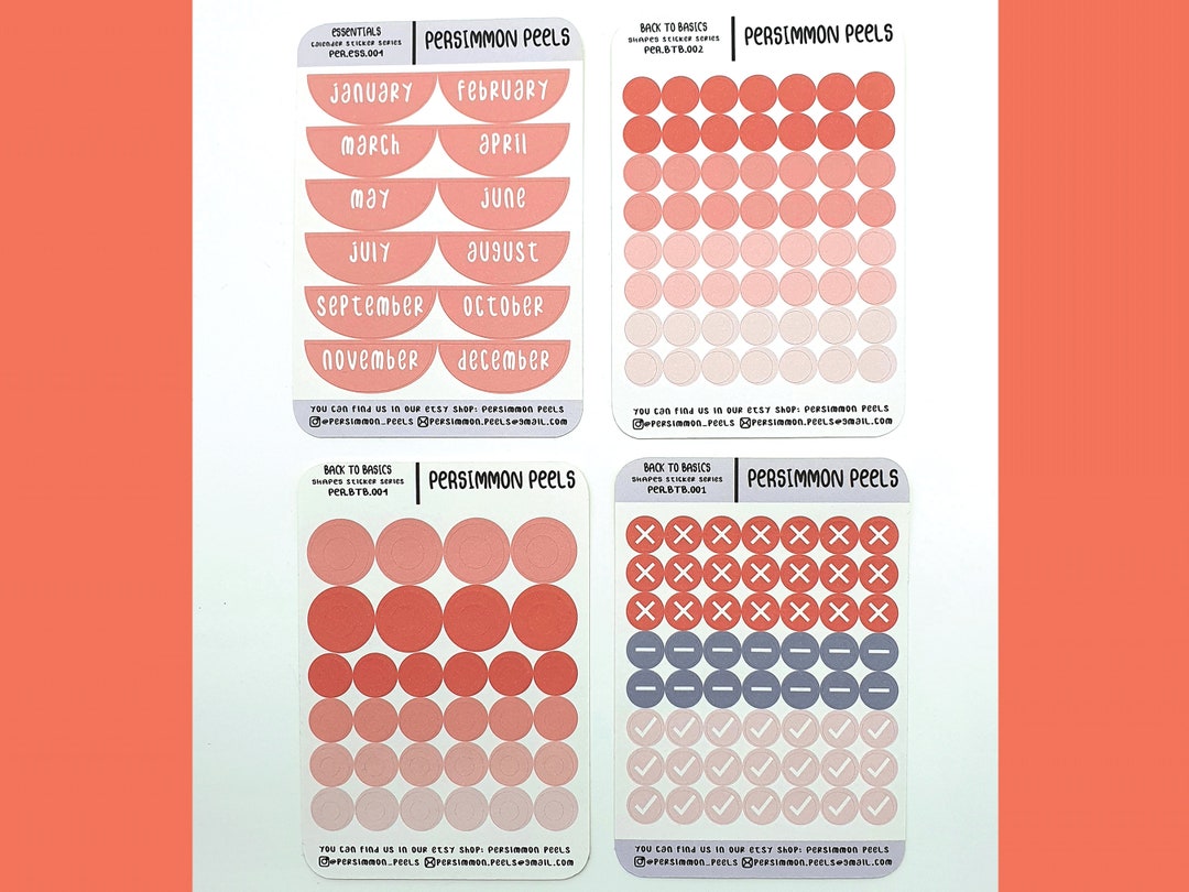 Monthly, Checklist & Ombre Spots Planner Stickers - the Planner Shop ...