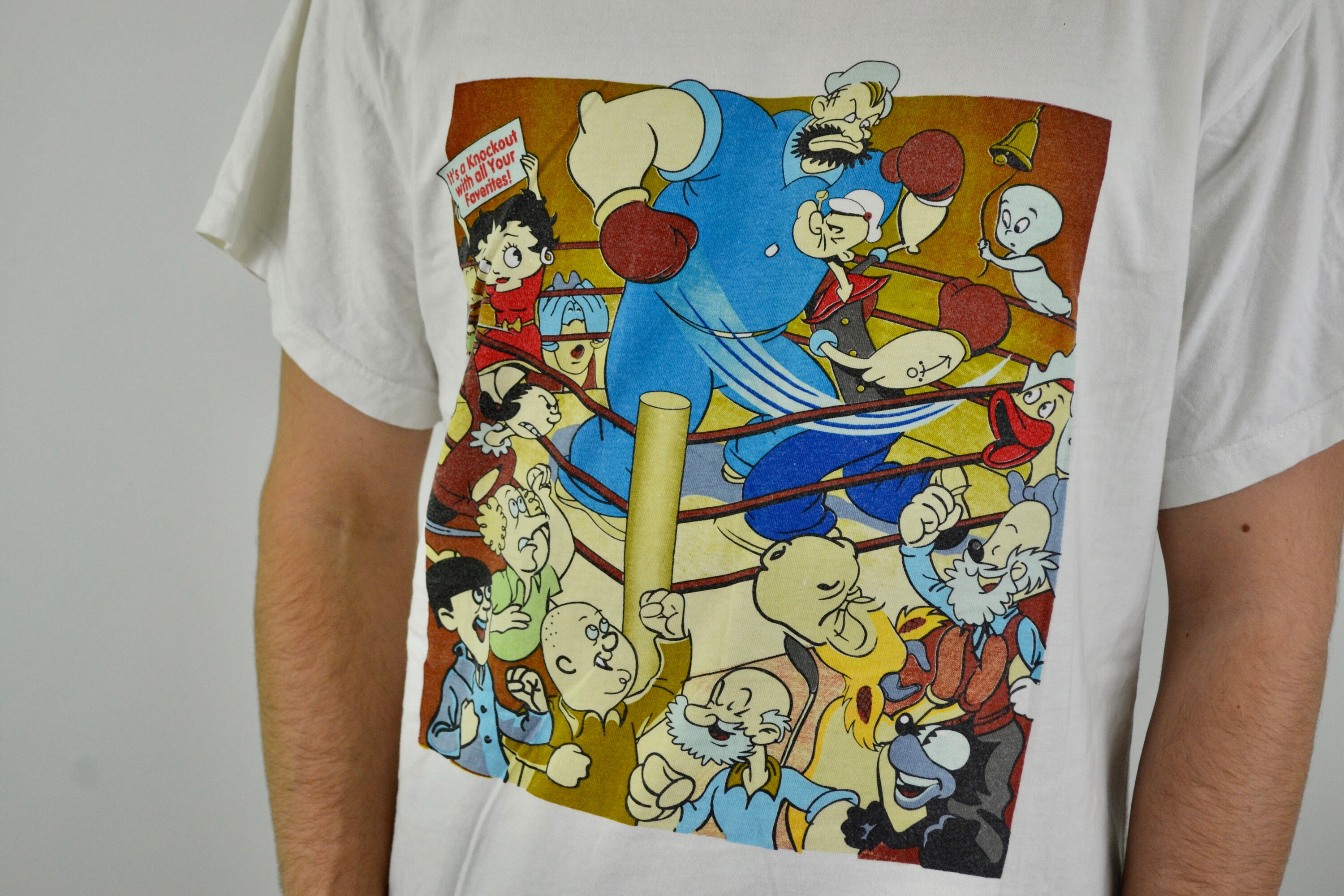 90s Vintage Old Cartoons Shirt Size XL Vtg White Popeye Tee vtg Disney ...