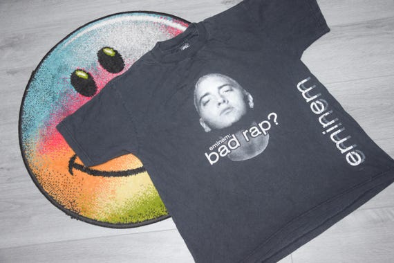 Vintage Eminem Shirt Size Large Vtg Black Bad Rap? Gliterred Vintage Eminem Shirt Size Large Vtg Black Bad Rap? Gliterred