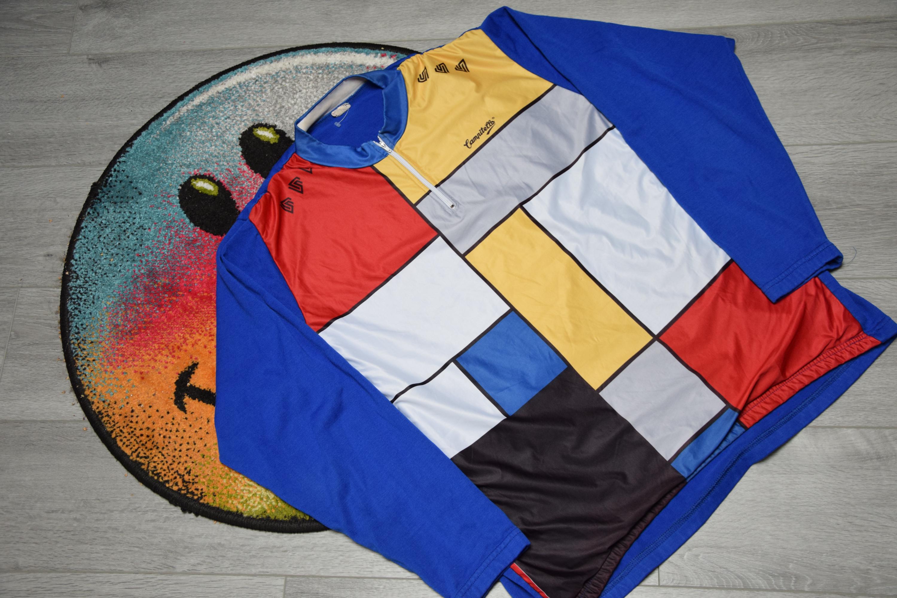 90s Vintage Piet Mondrian Cycling Jersey Size Xxlarge Vtg Campitello ...