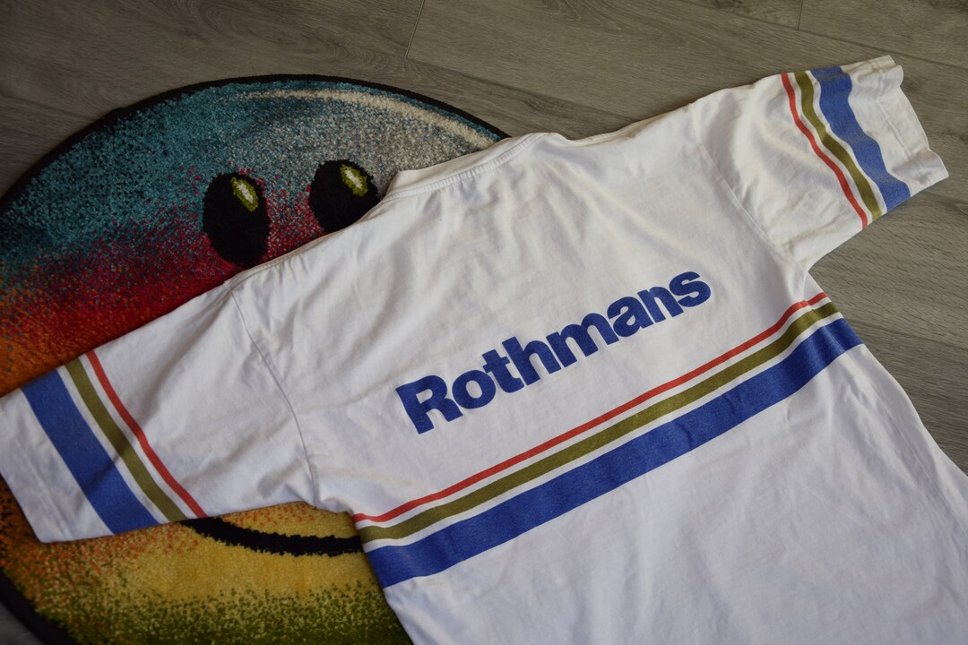 90s Vintage Rothmans Shirt Size X Large Vtg Blue White Racing Sports ...