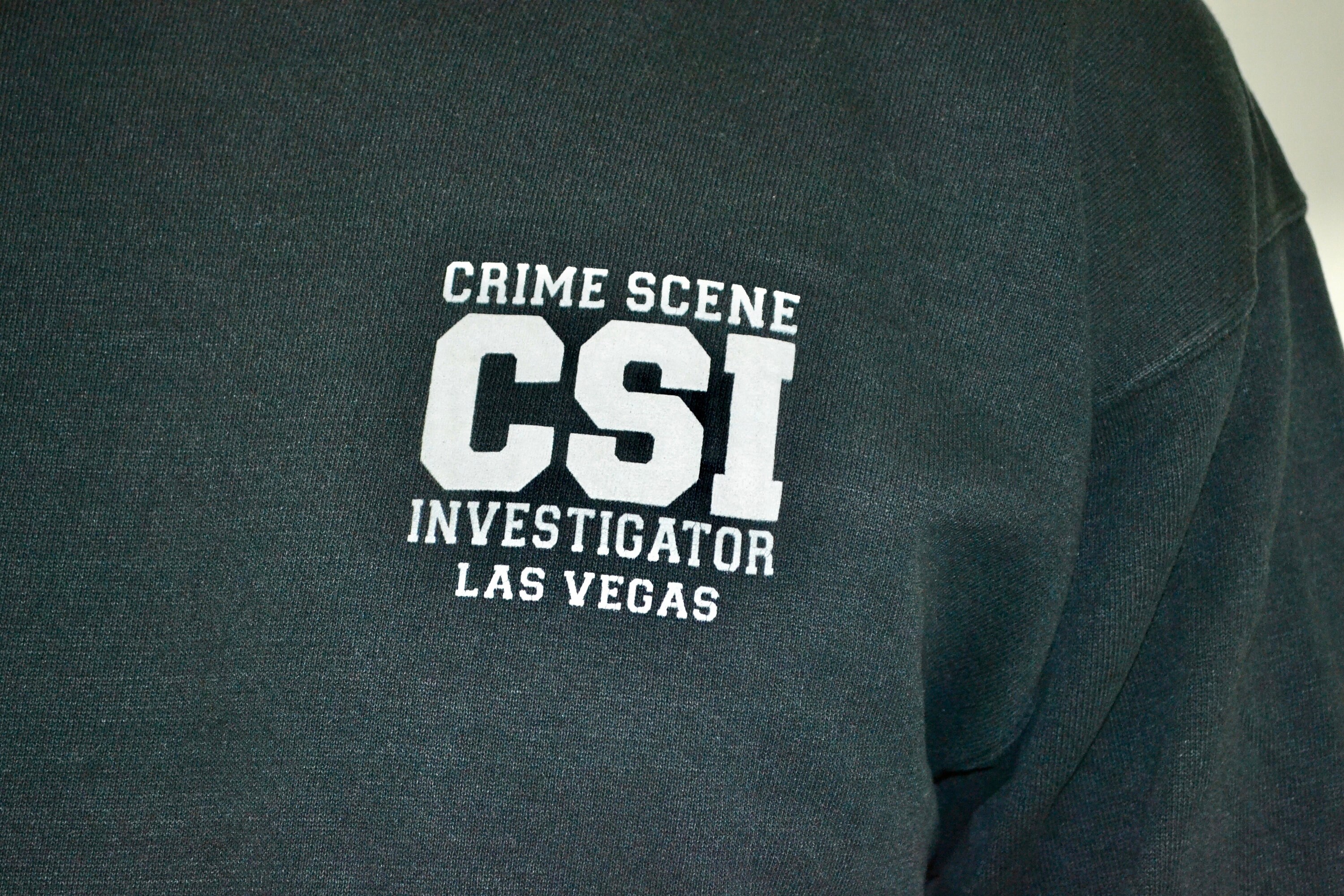 Vintage CSI Sweatshirt Size Large Vtg Black Serial Promo Shirt Crime ...