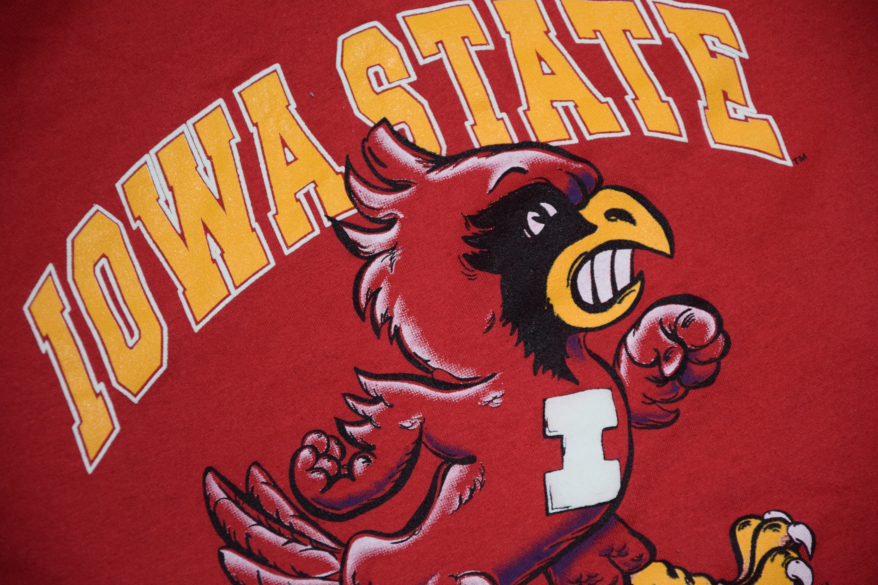 90s Vintage Iowa State Cyclones Shirt Size Large Vtg Red NFL Football ...