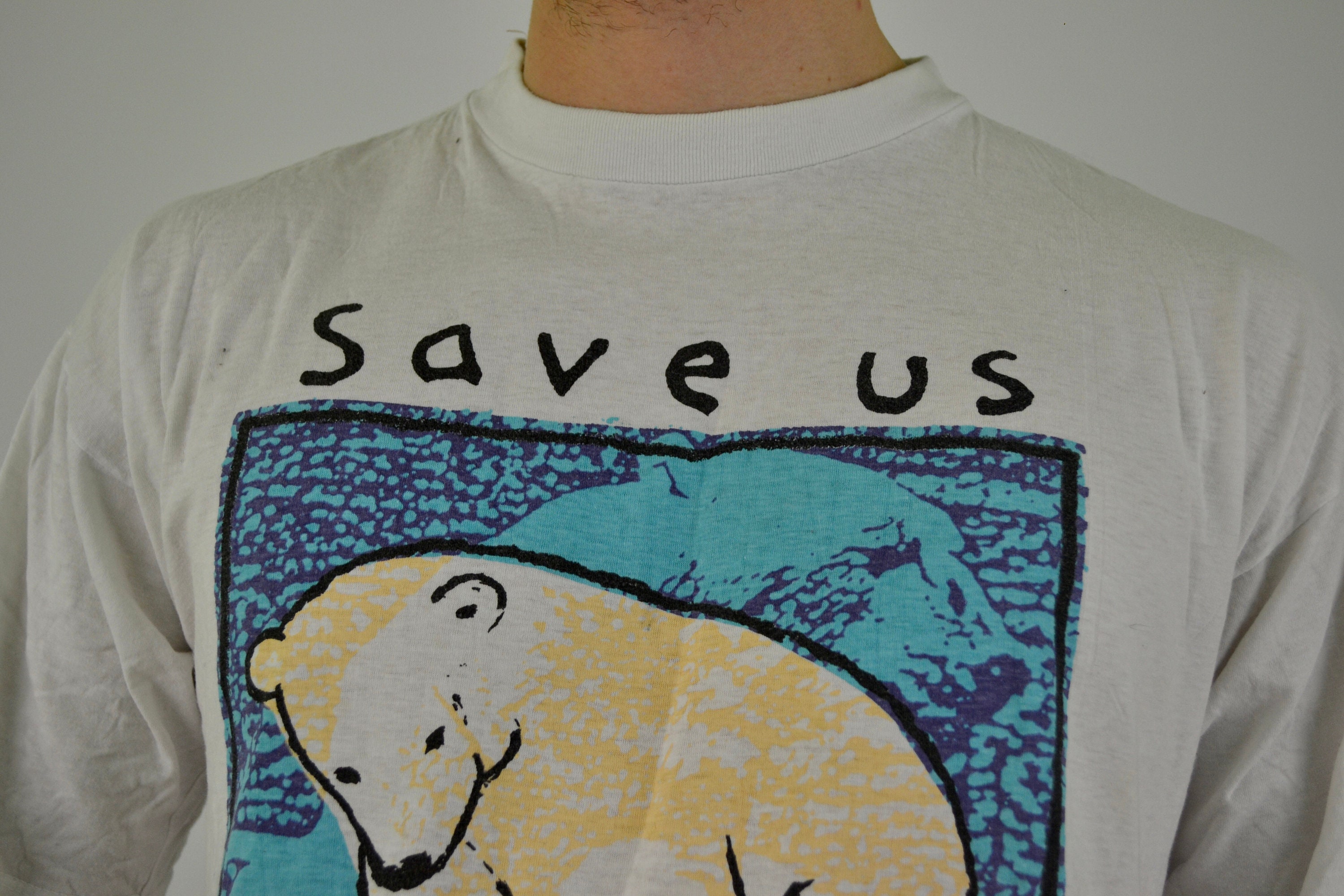 90s Vintage Peta Shirt Size XL Vtg White Protection of Animals Tee ifaw ...