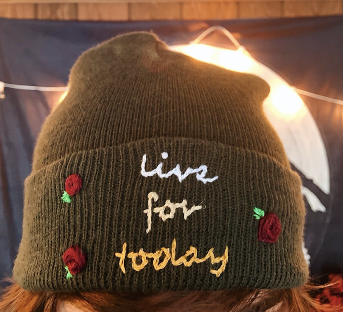 Custom Knit Hat, Custom Winter Hat, Embroidered Hat - Etsy