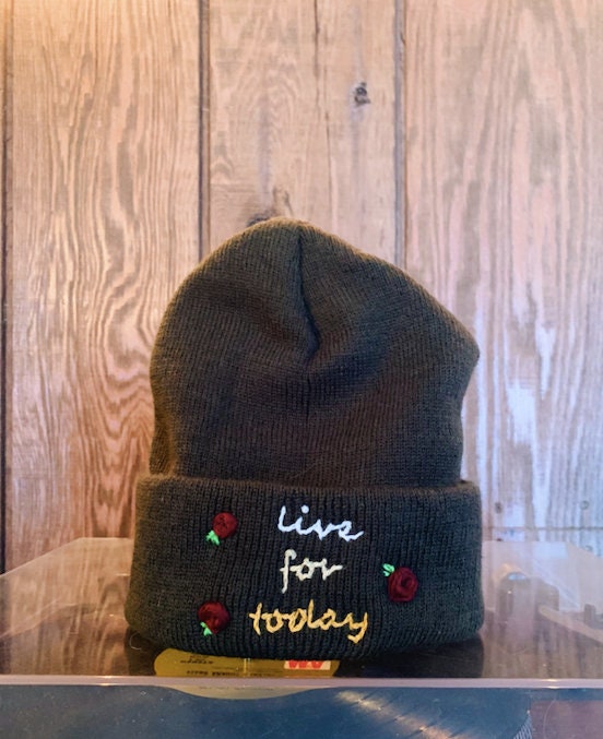 Custom Knit Hat, Custom Winter Hat, Embroidered Hat - Etsy