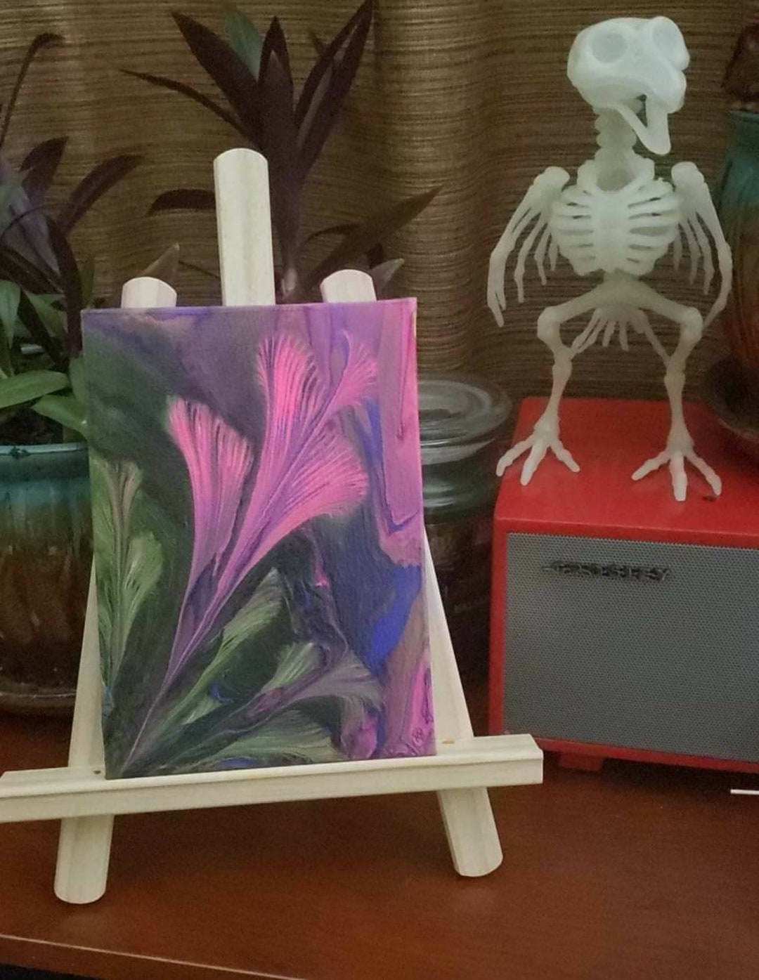 Whispy in Pink - Acrylic Pour Painting - Etsy