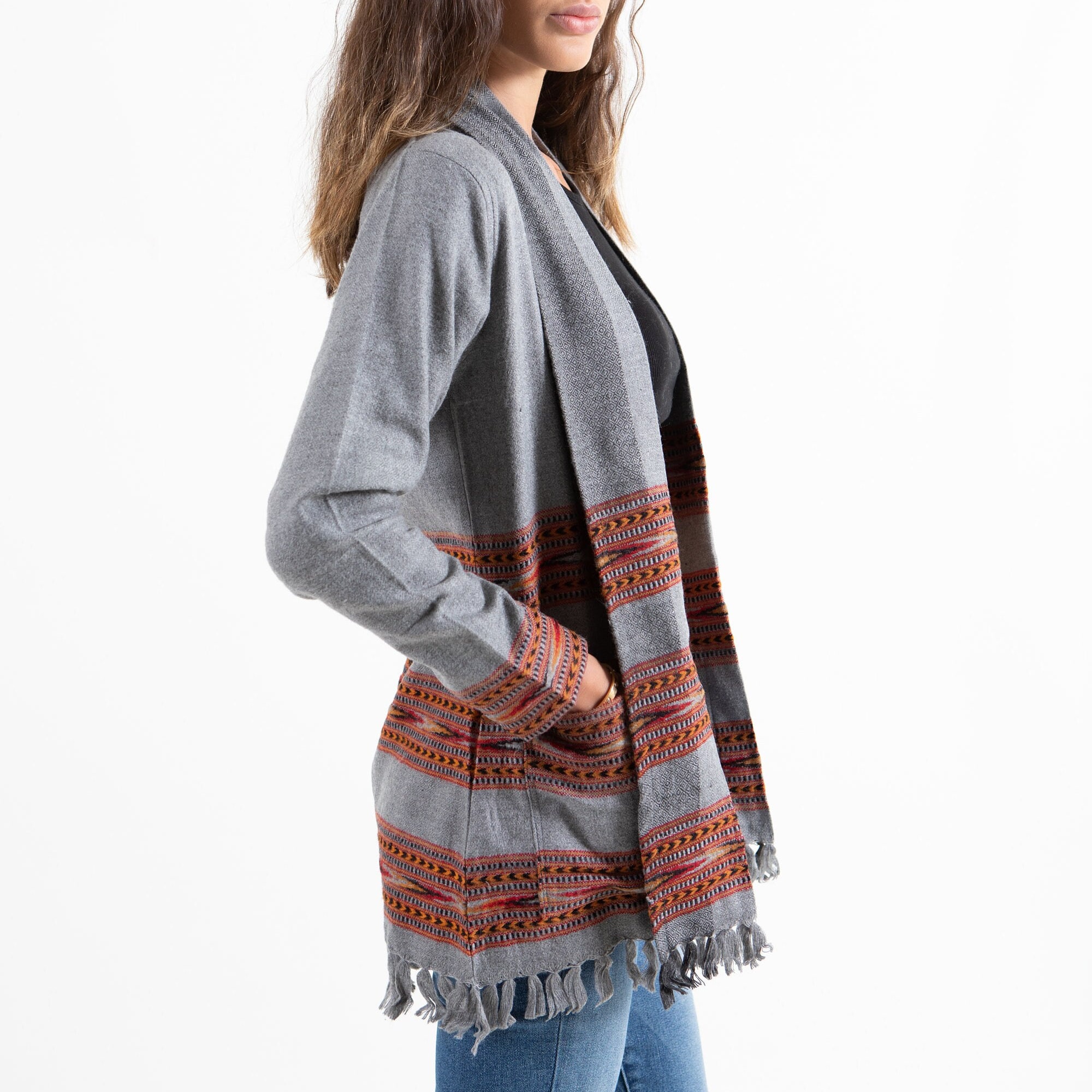 AZTEC CARDIGAN SWEATER Boho Cardigan Women Tribal Cardigan Cute ...