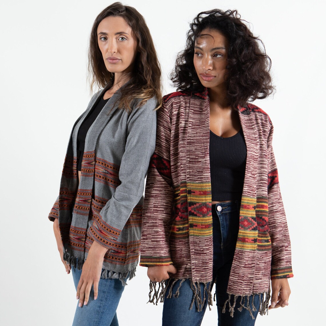 AZTEC CARDIGAN SWEATER Boho Cardigan Women Tribal Cardigan Cute ...