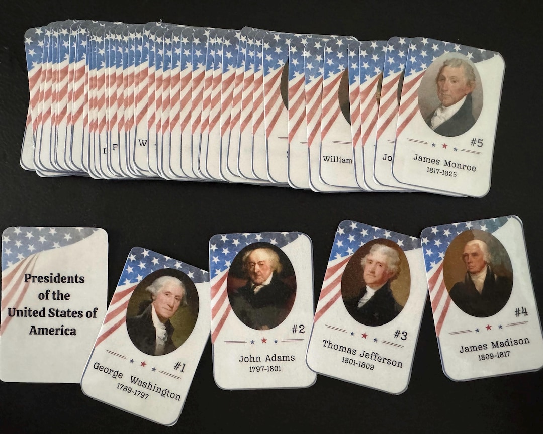 US Presidents Flashcards | Homeschool History Cards | Classical ...
