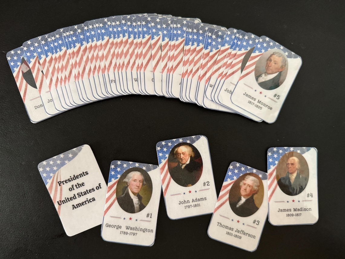 US Presidents Flashcards | Homeschool History Cards | Classical ...