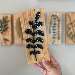 Handmade Plant String Art: Pine Wood Greenery Wall Decor - Etsy