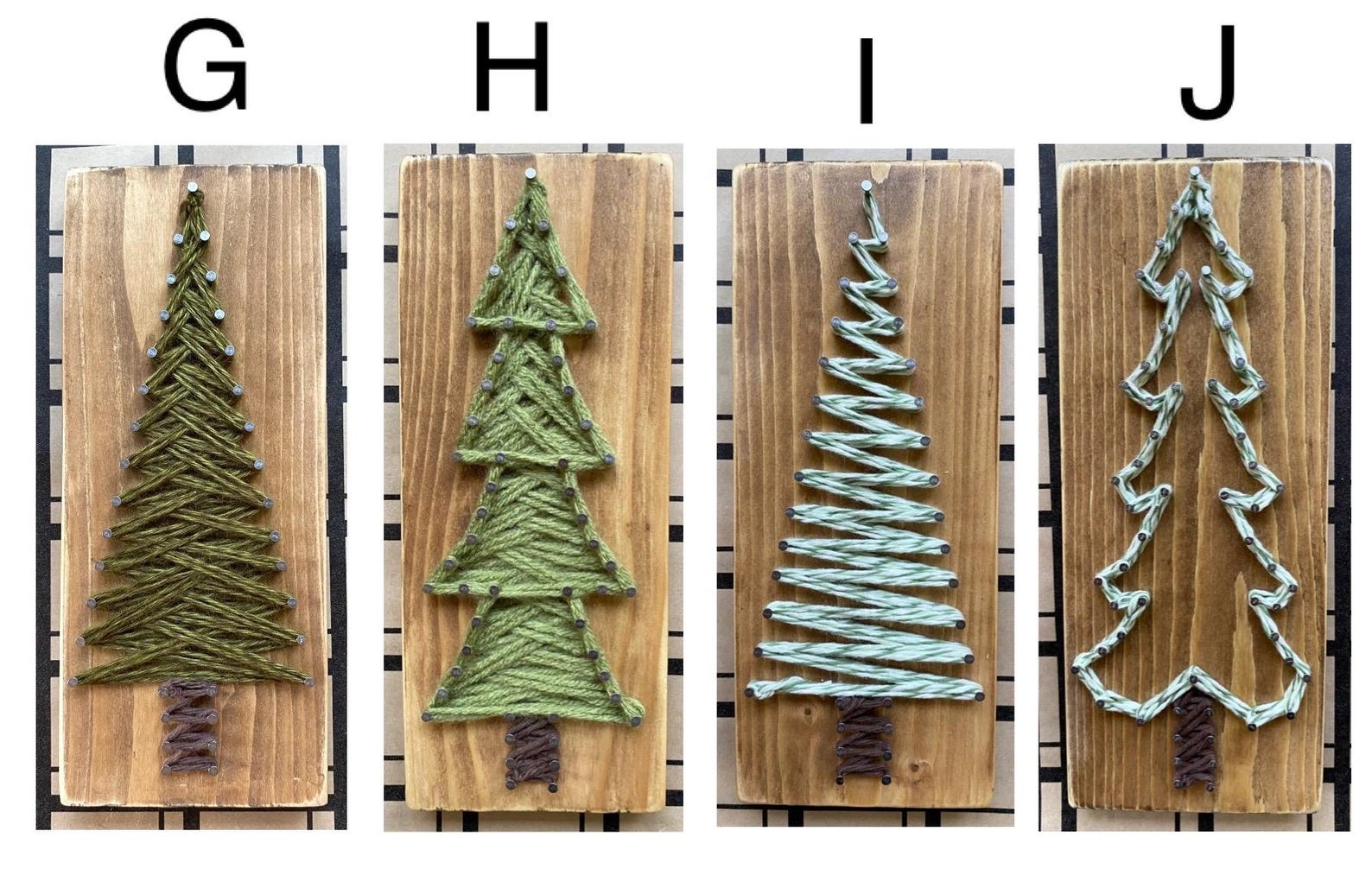 Christmas Tree String Art: Rustic Wood Mantel Decor, Christmas Gift ...