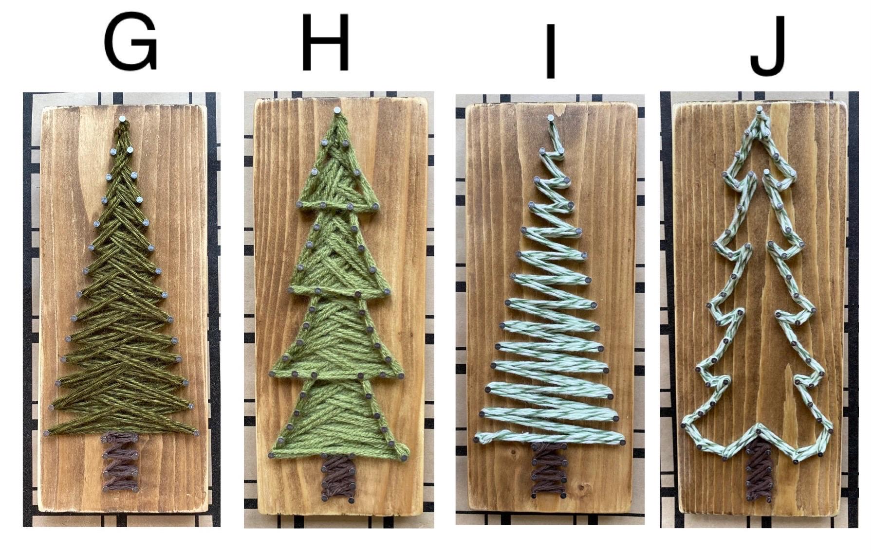 Christmas Tree String Art: Rustic Wood Mantel Decor, Christmas Gift ...