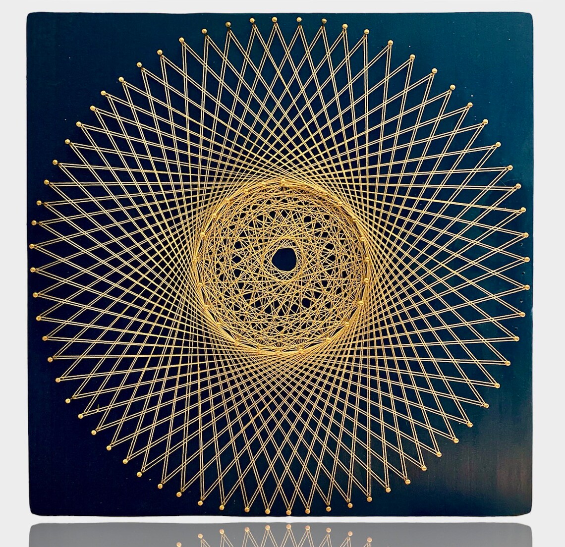 Gold Mandala String Art. Made to Order by Threadbearflairshop - Etsy