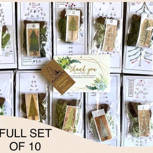 DIY Christmas Tree String Art Kit: Stained Wood, Holiday Decor - Etsy